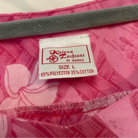 Vintage | Dresses | Vintage 97s Kalena Fashions Of Hawaii Large Pink ...